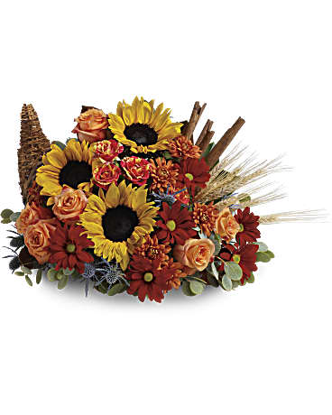 Cornucopia Arrangement Flower Arrangement