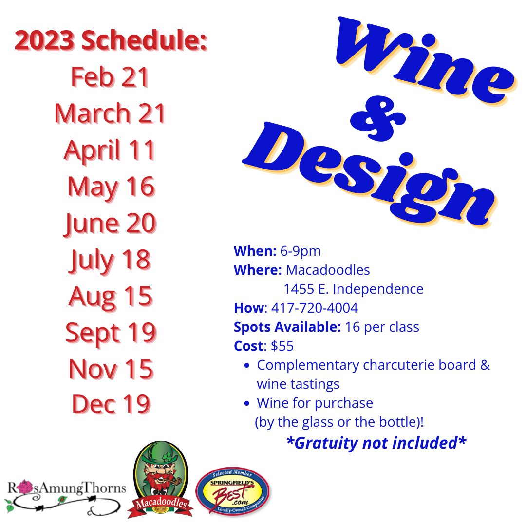 Wine and floral design classes
