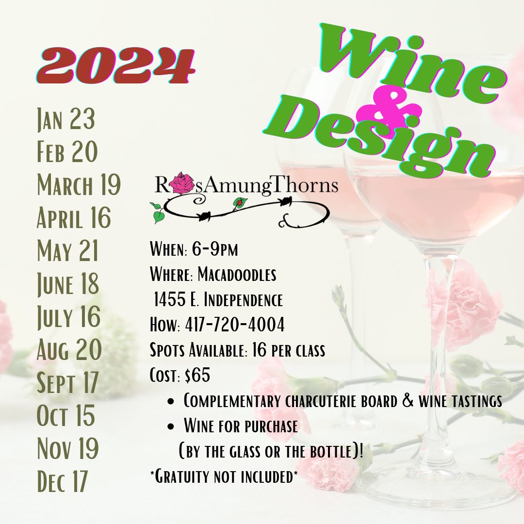Wine and floral design classes